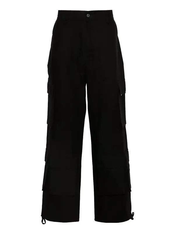 REPRESENT Cargo-pockets Straight Trousers - Black