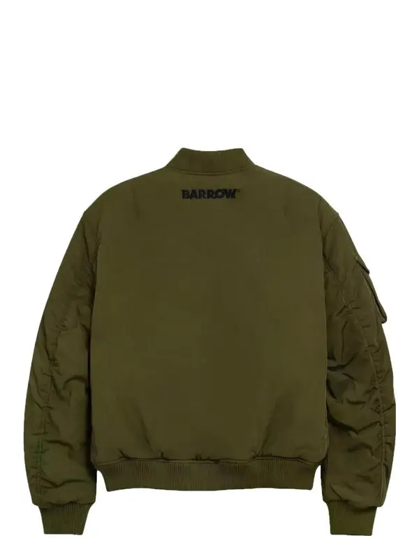 BARROW Appliqué Logo Bomber Jacket - Black
