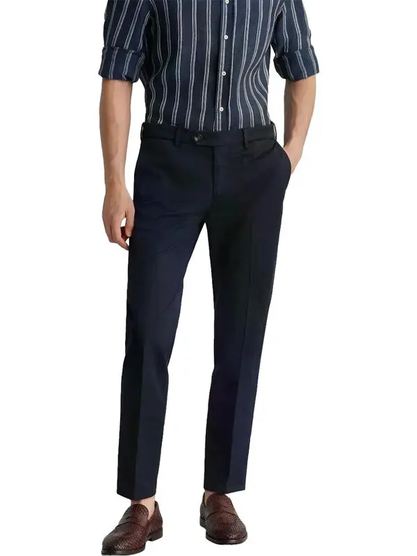 Brunello Cucinelli Button-fastening Chino Trousers - Blue