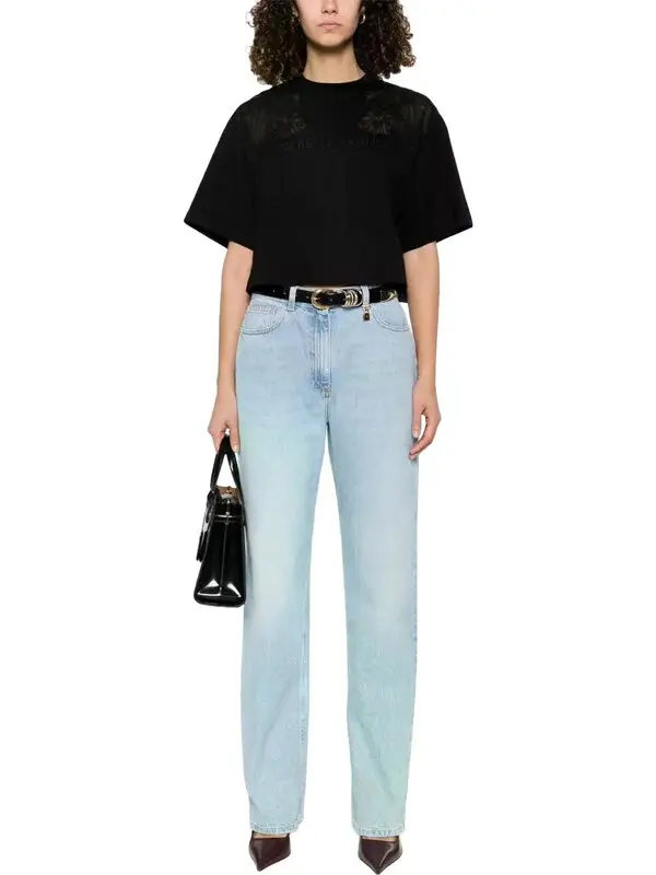 Elisabetta Franchi Embroidered T-shirt - Black