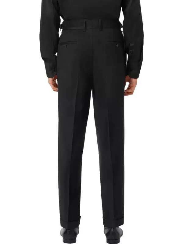 BILLIONAIRE Wool Trousers - Black