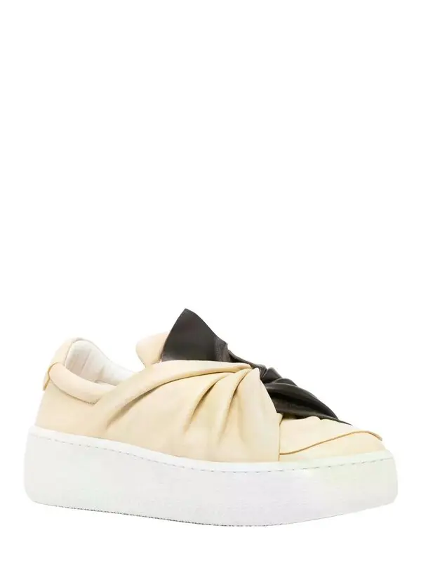 Ports 1961 Two-tone Knot Detail Loafers - Neutrals