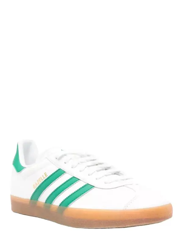 Adidas Gazelle 3 Stripes-logo Sneakers - White