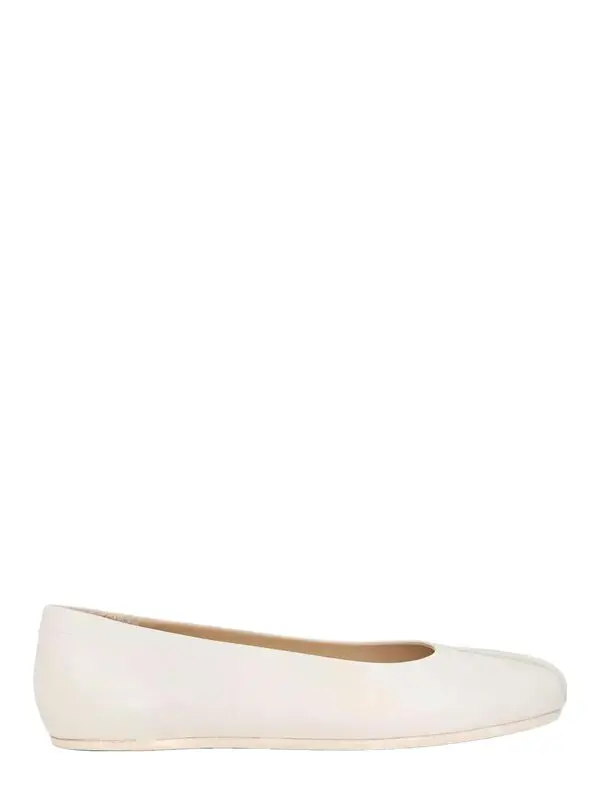 MAISON MARGIELA Stitch-out Leather Ballerinas - Neutrals