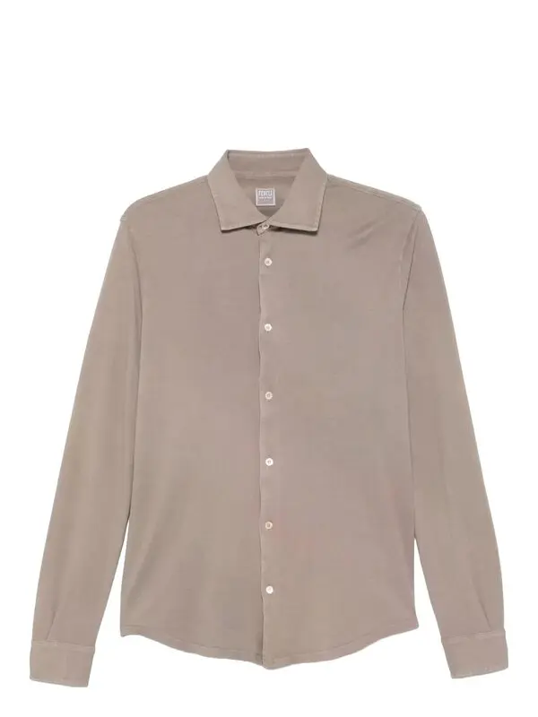 Fedeli Cotton Shirt - Neutrals