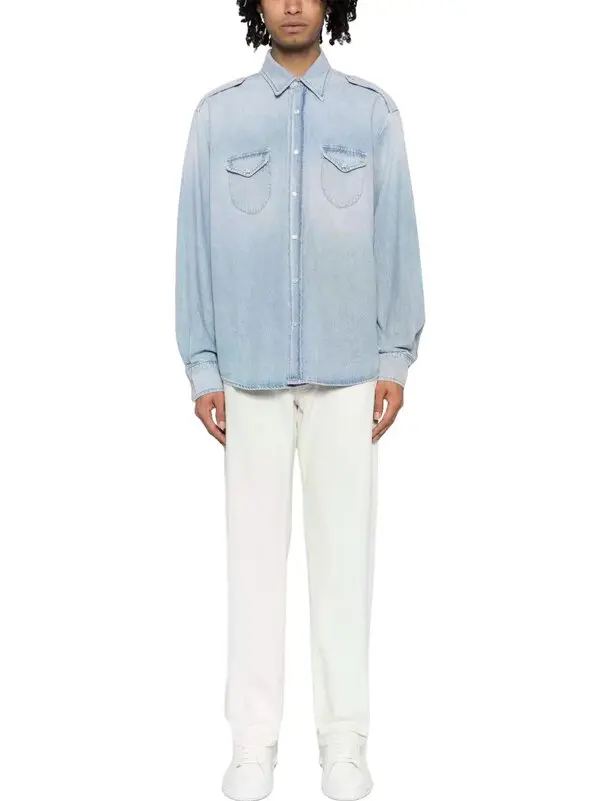 Bally Long-sleeve Denim Shirt - Blue