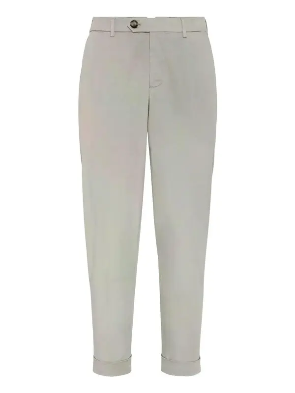 Brunello Cucinelli Tapered Trousers - Neutrals