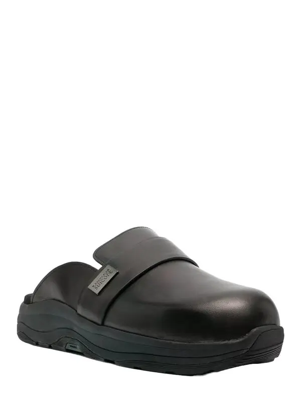 Tom Wood X Suicoke Calf Leather Slip-on Sandals - Black