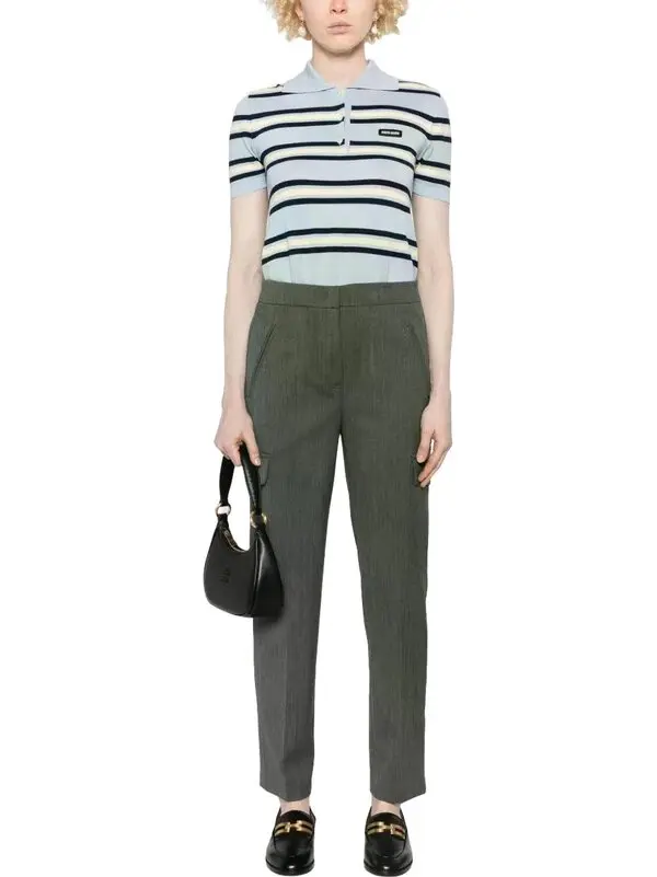 TWINSET Straight-leg Cargo Trousers - Grey