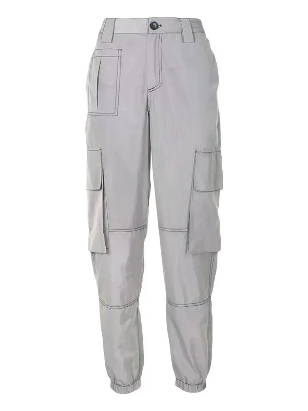 UMA | RAQUEL BLAY Reflective Effect Cargo Trousers - Grey