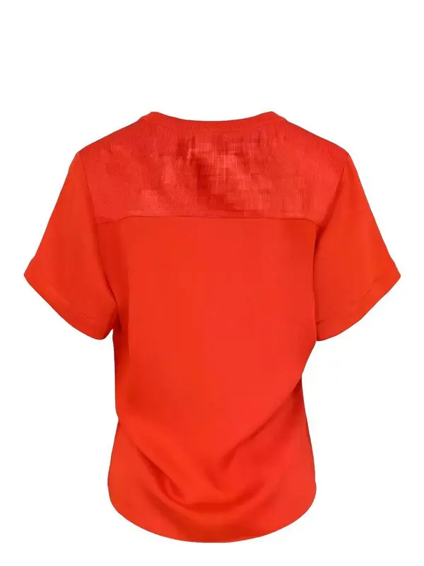 Simkhai Addy Knit-panel T-shirt - Red