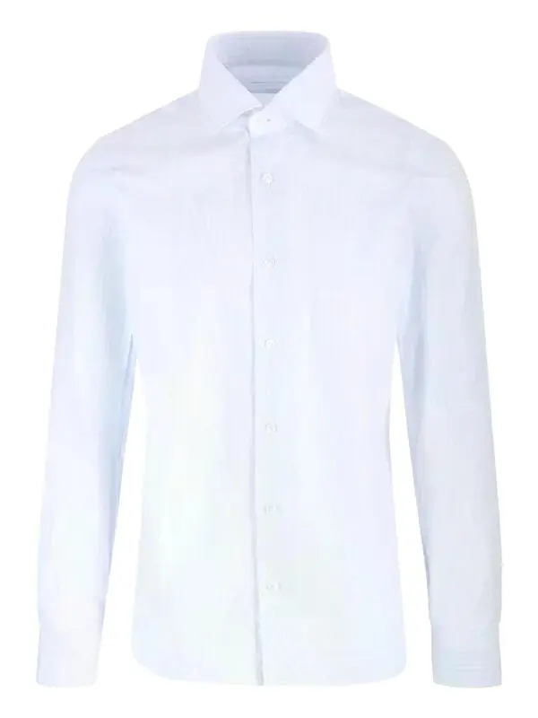 BARBA NAPOLI Checked Shirt - Blue