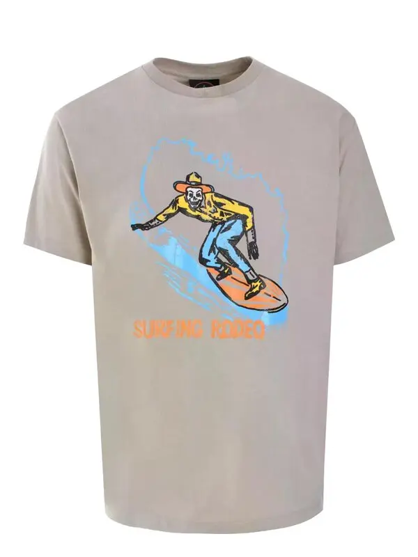 MAUNA KEA Surfing Rodeo T-shirt - Neutrals