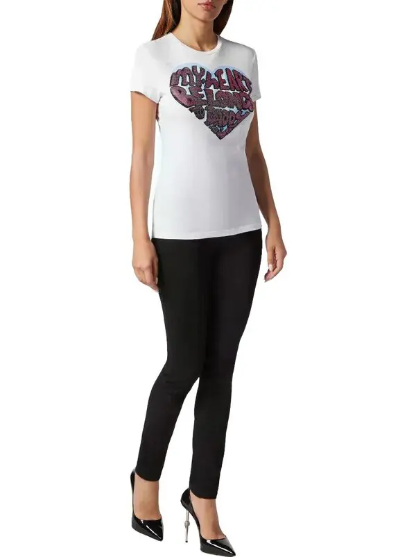 Philipp Plein Pure Crystals Embellished T-shirt - White