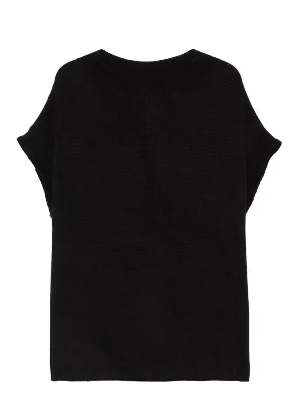 MARINA YEE Merino Wool Knit T-shirt - Black