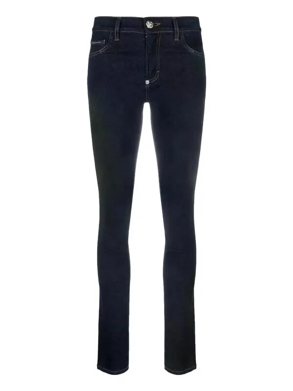 Philipp Plein Mid-rise Skinny Jeans - Blue
