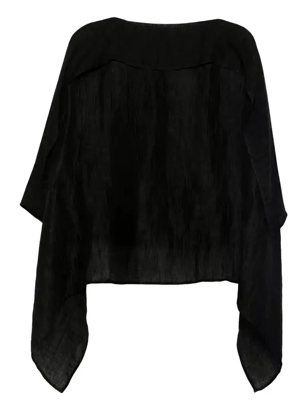 Henrik Vibskov Uncut Silk Blouse - Black
