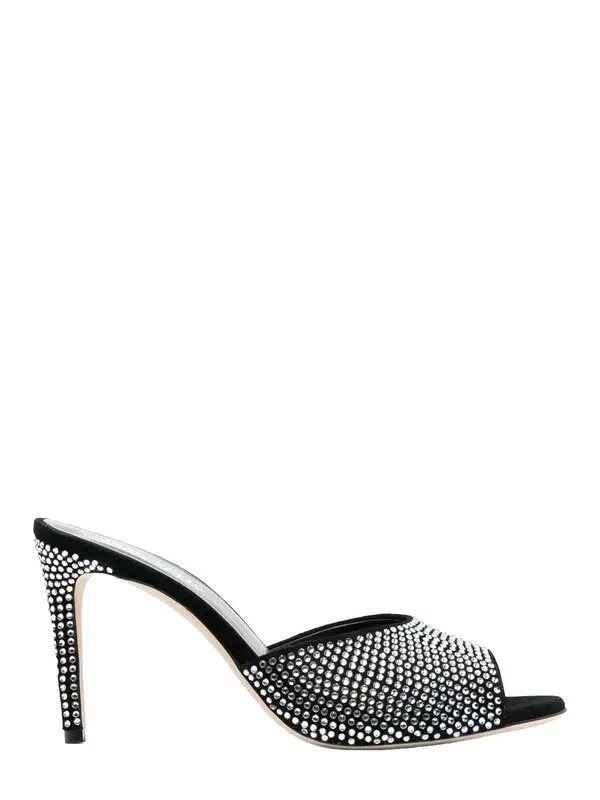 Paris Texas Embellished High Heel Sandals - Black