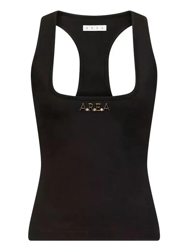 AREA Nameplate Racerback Tank Top - Black