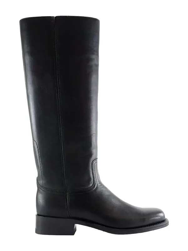 NOTABENE Achilla Knee-length Square Toe Boots - Black