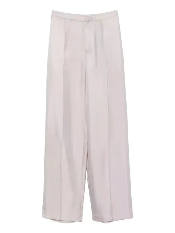 Loulou De Saison Fafila Silk Twill Trousers - Grey