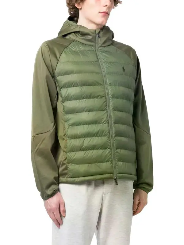 Polo Ralph Lauren Hooded Quilted Panel Jacket - Green