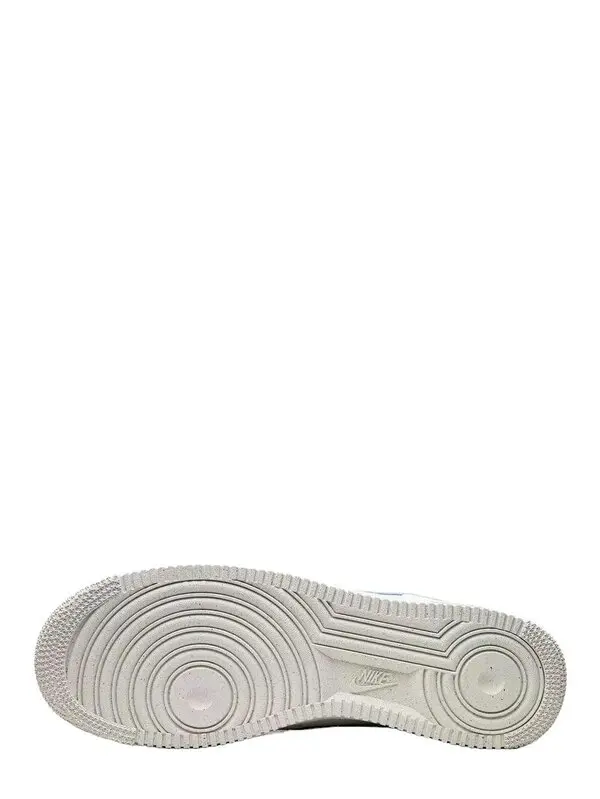 Nike Air Force 1 Double Swoosh Blue Chill Sneakers - White