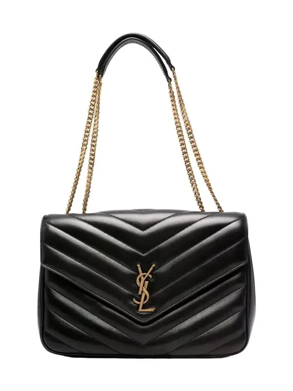 Saint Laurent Large Loulou Shoulder Bag - Black
