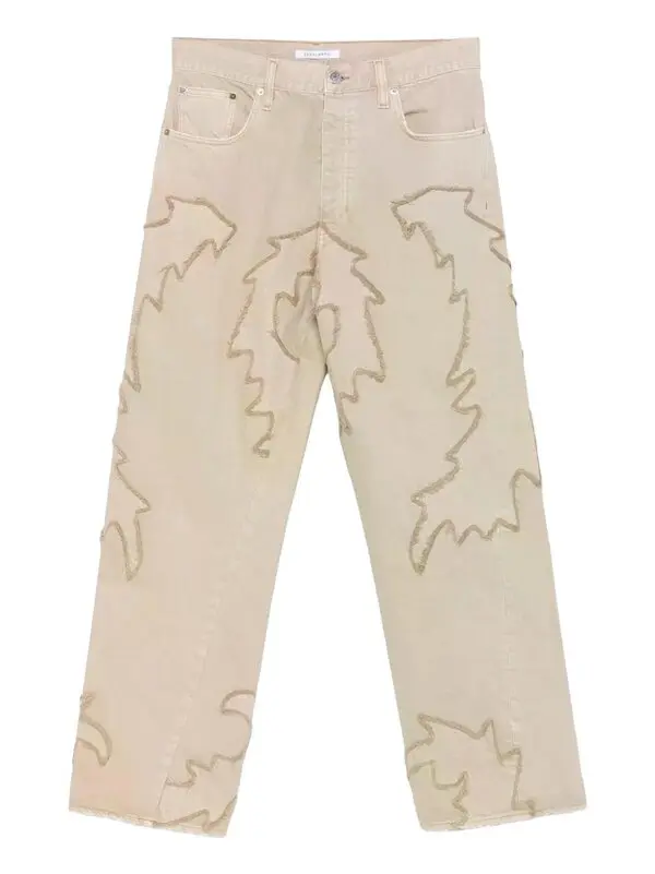 SUNFLOWER Logo Patch Jeans - Neutrals