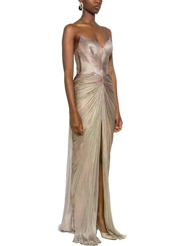 IRIS SERBAN Jolie Maxi Dress - Neutrals
