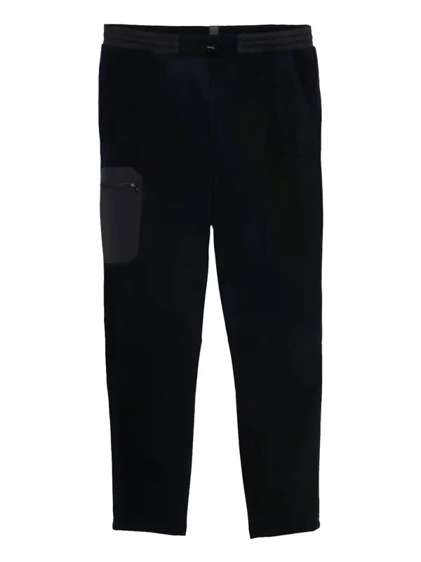 Sease Virgin Wool Blend Flannel Drawstring Trousers - Blue