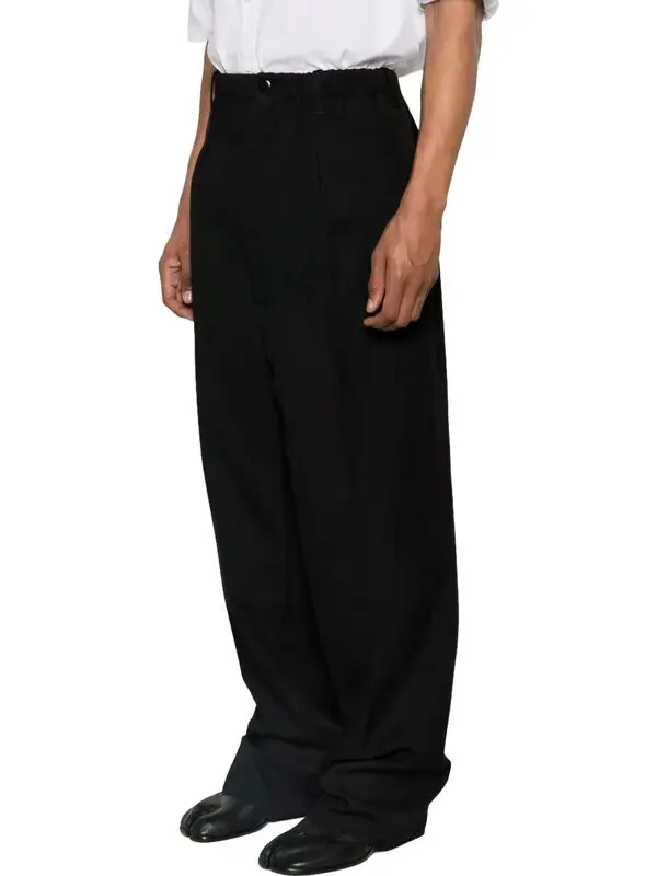 Random Identities Tailored Straight-leg Trousers - Black