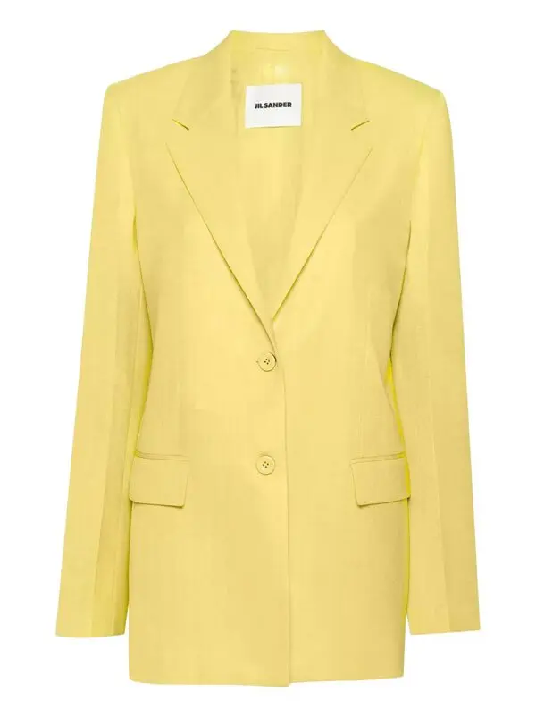JIL SANDER Single-breasted Blazer - Green