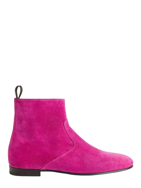 GIUSEPPE ZANOTTI Suede Ankle Boots - Pink