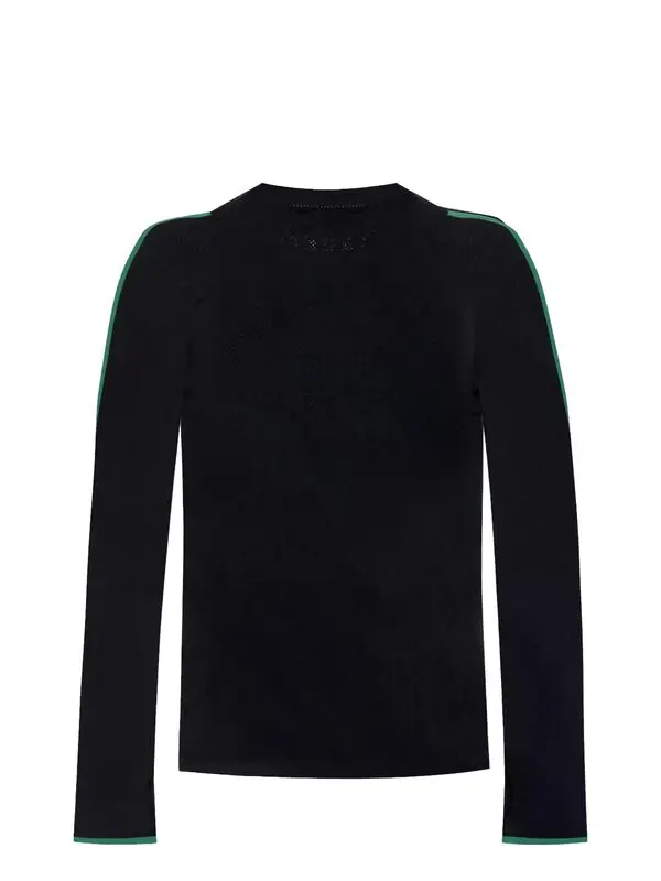 Lacoste Long Sleeve Logo Top - Black