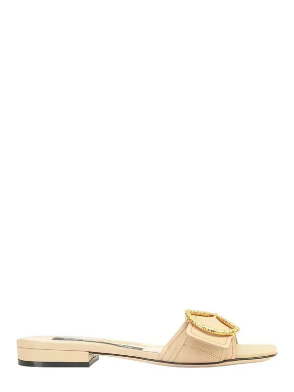 SERGIO ROSSI Leather Sandals - Neutrals