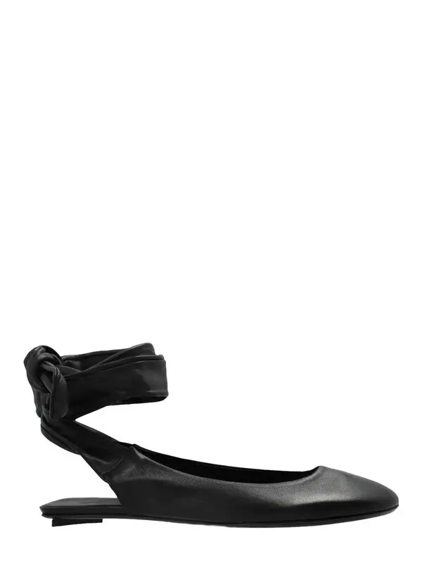 Attico Cloe Ballet Flats - Black