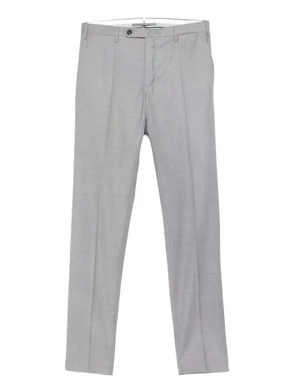 Incotex Slub-texture Trousers - Grey