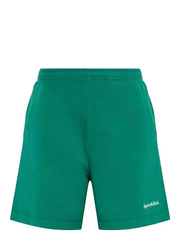 Sporty & Rich Logo Shorts - Green