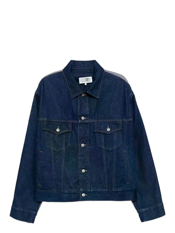 MAISON MARGIELA Patchwork Denim Jacket - Blue