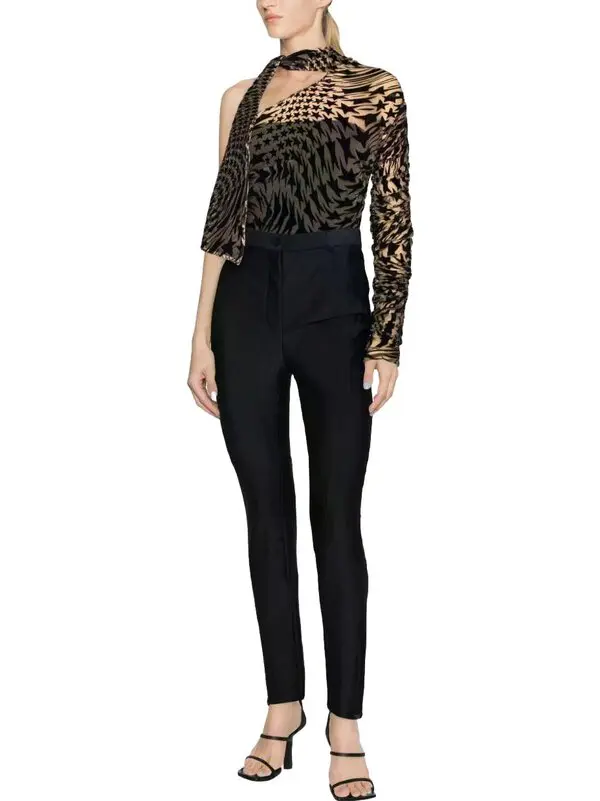 MUGLER High-waisted Skinny Trousers - Black