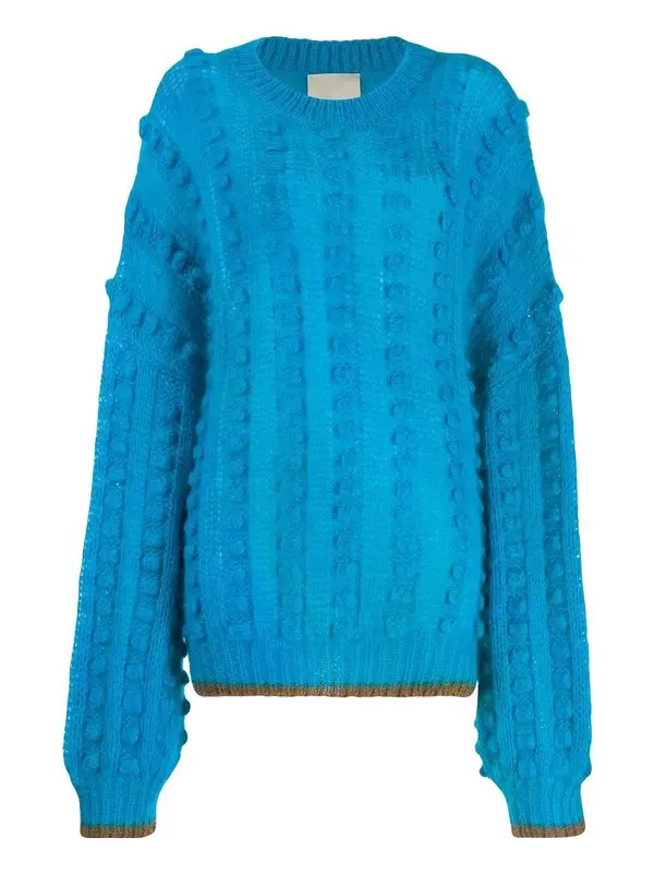 Marco De Vincenzo Balloon Sleeve Jumper - Blue