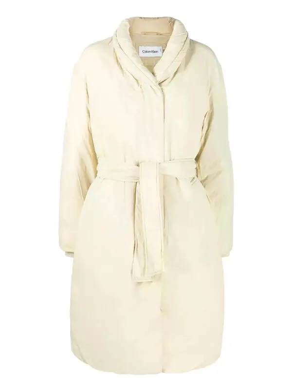 Calvin Klein Down Puffer Coat - Neutrals