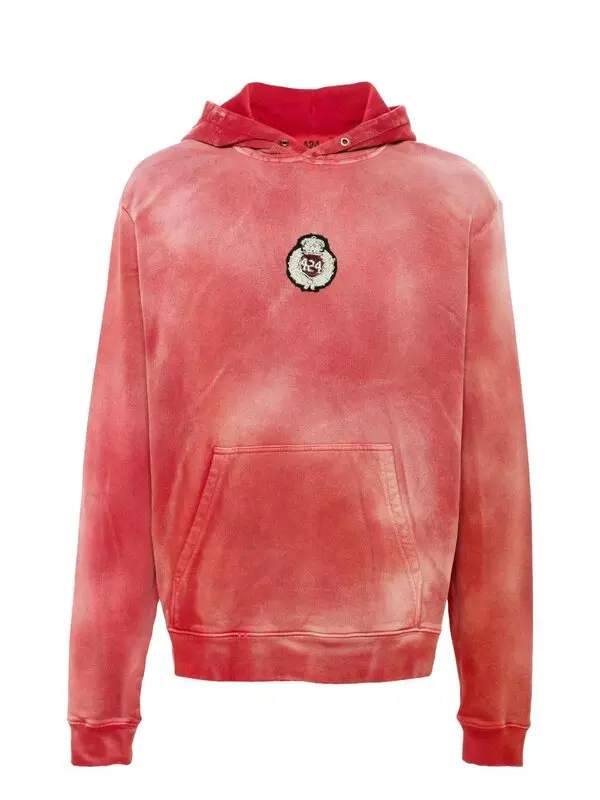 424 College Cotton Hoodie - Red