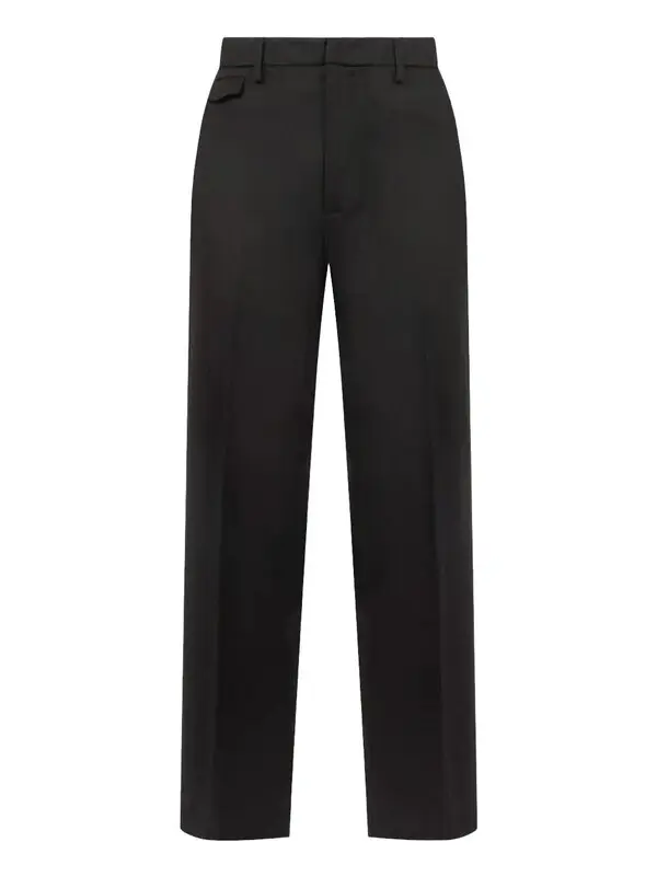DONDUP Wool-blend Trousers - Black