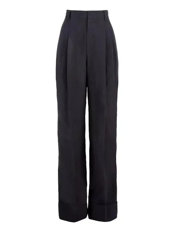 Zeus+dione High-waisted Wide-leg Trousers - Black