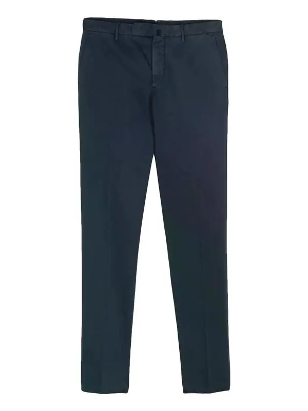 Incotex Twill Tapered-leg Trousers - Blue