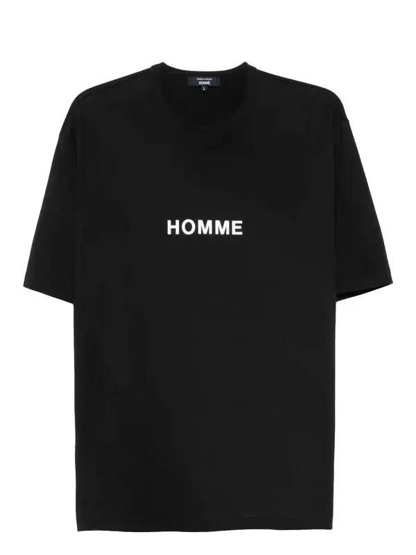 Comme Des Garçons Logo-print T-shirt - Black