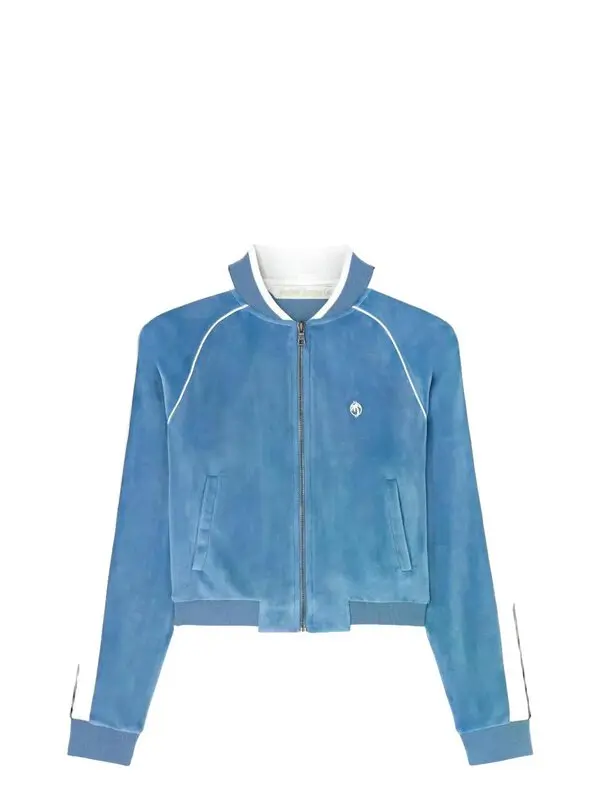 Palm Angels Oval Palm Track Jacket - Blue