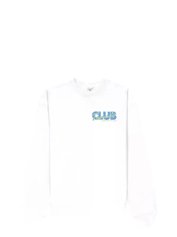Sporty & Rich Agassi Crewneck Sweatshirt - White